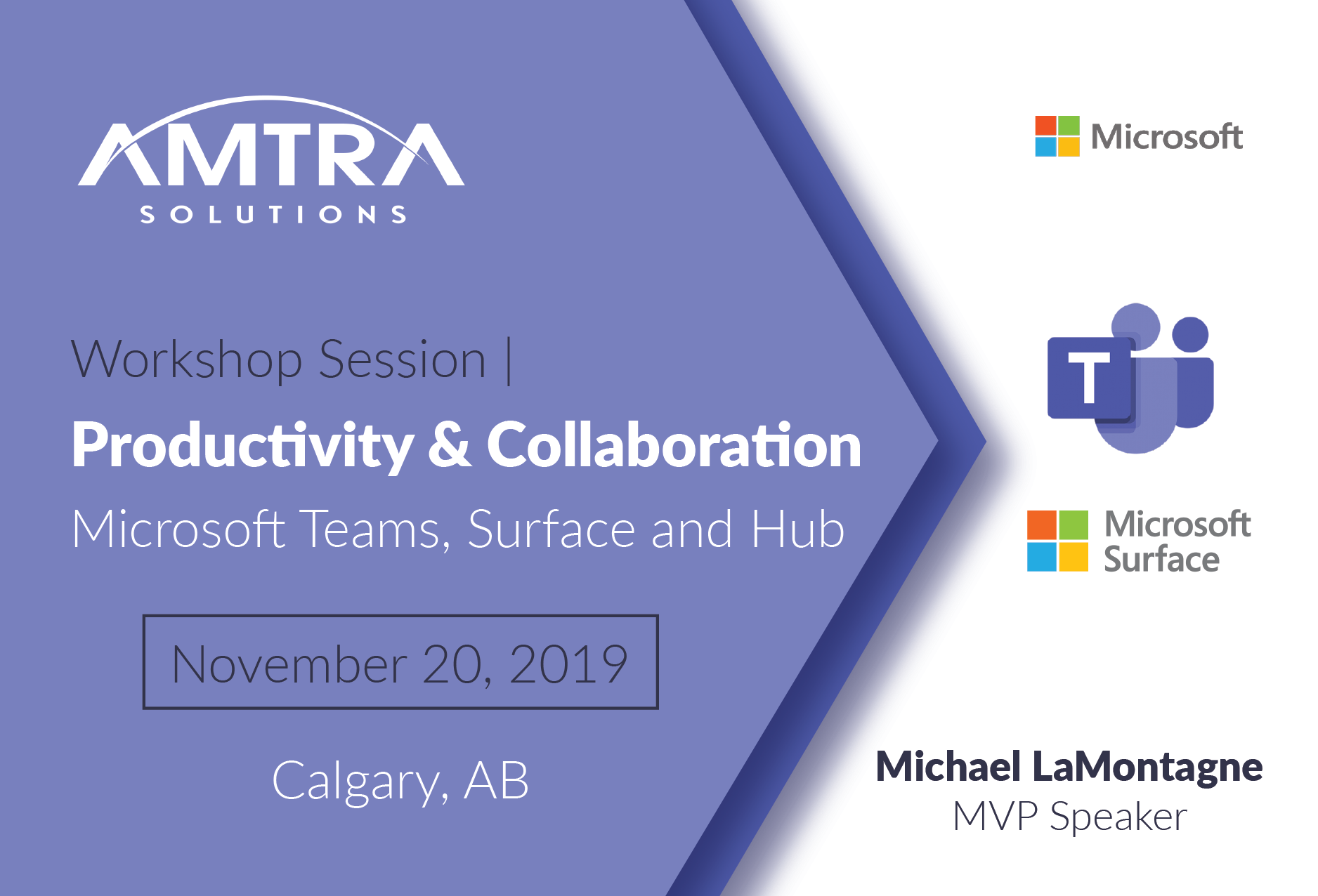 Event - Microsoft Teams, Surface and Hub - Nov2019 Calgary